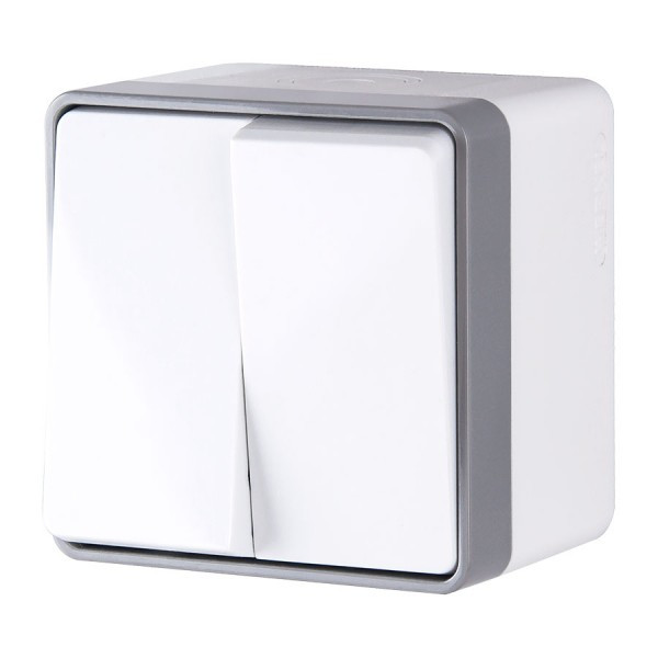 Выключатель 2 кл., герметичный IP44, Белый, Gallant Werkel W5020201 ...